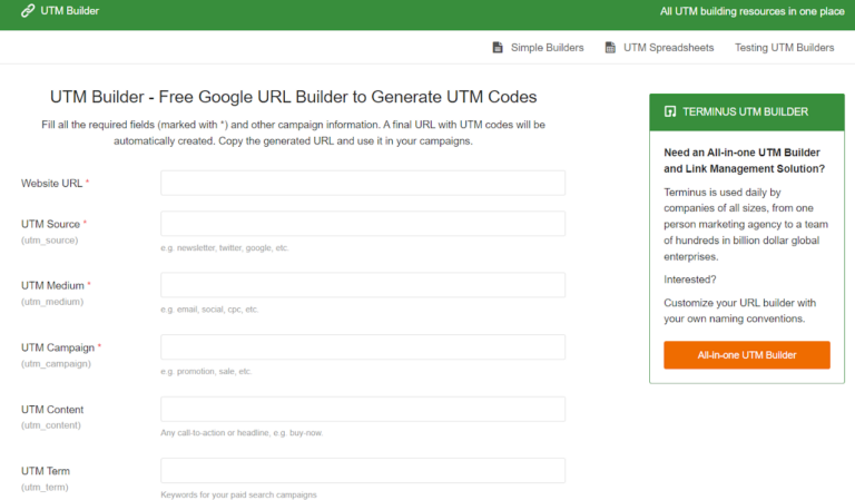 What are the Best Tools to Build UTM Links? | Terminus Blog