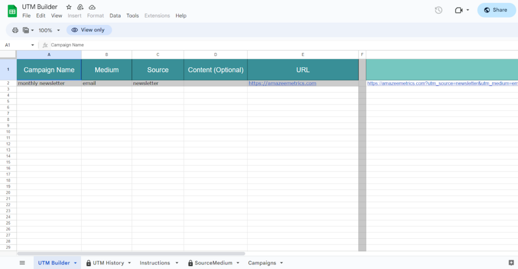 Top 7 UTM Builder Spreadsheet Templates To Better Manage Your Marketing ...