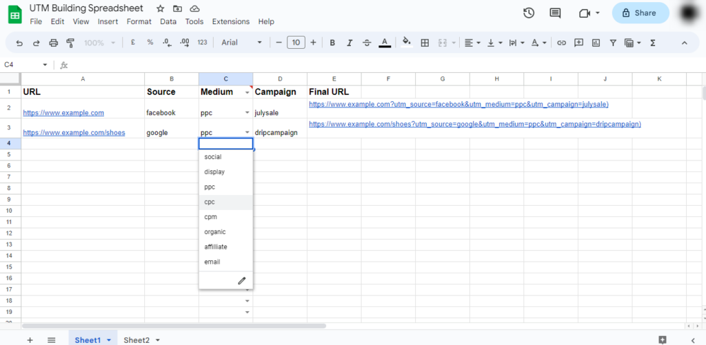 UTM Building Using Google Sheets: Advantages, Limitations and How To Use Them | Terminus Blog