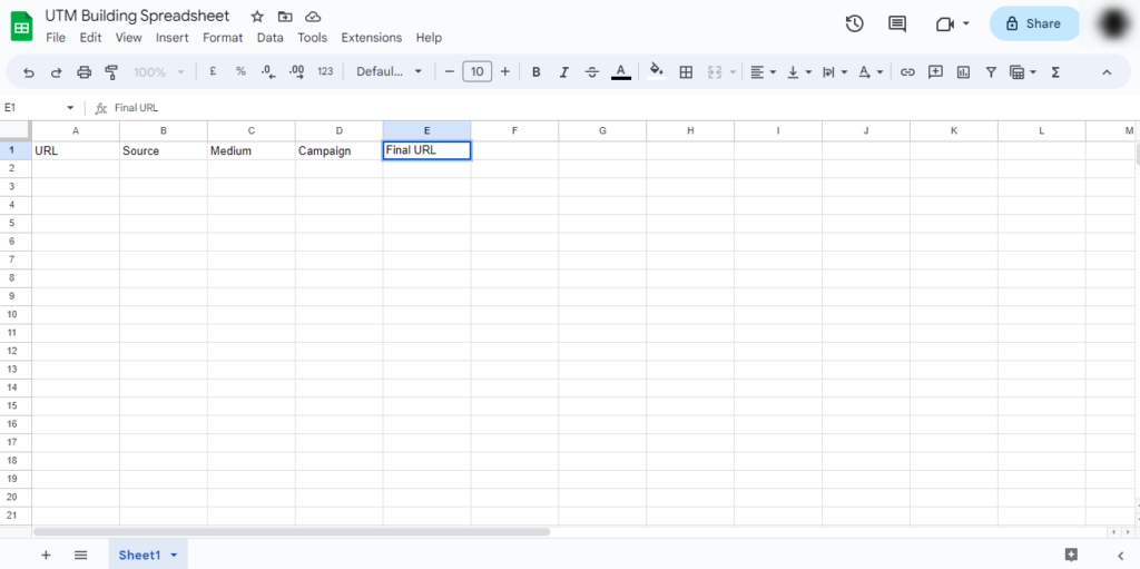 UTM Building Using Google Sheets: Advantages, Limitations and How To Use Them | Terminus Blog